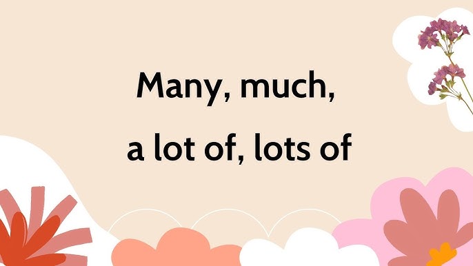 تفاوت بین "much," "many," "a lot of," و "lots of" در زبان انگلیسی ...
